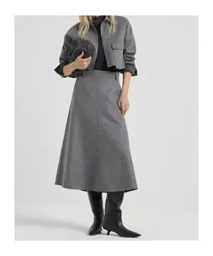 Brunello Cucinelli Long Sleeve Cropped Shirt