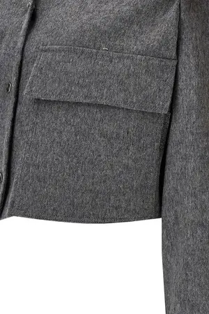 Brunello Cucinelli Long Sleeve Cropped Shirt
