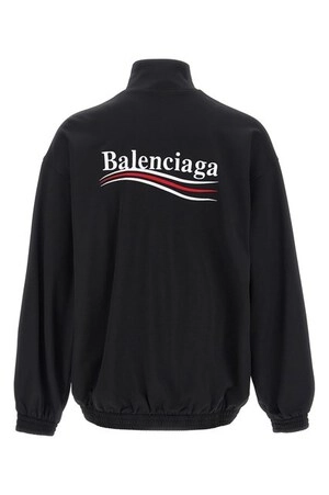 Balenciaga Logo Print Zip-up Jacket