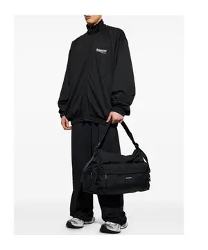 Balenciaga Logo Print Zip-up Jacket