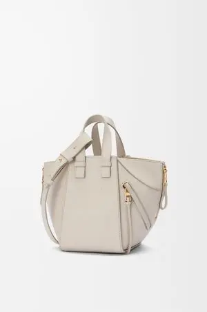 Loewe Compact Hammock Bag In Soft Grained Calfskin - Ghost Of Light