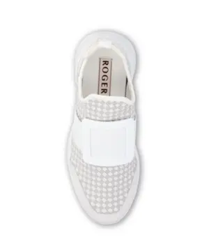ROGER VIVIER Viv Run Round Toe Sneakers - White