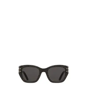 Dior Studded Cat Eye Sunglasses - Black