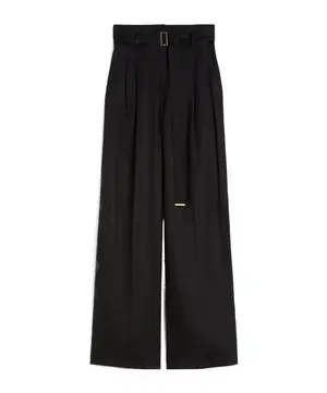 Max Mara Materia Belted Palazzo Pants