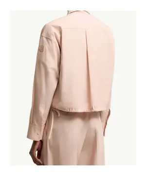 Moncler Poplin Drawstring Hem Shirt