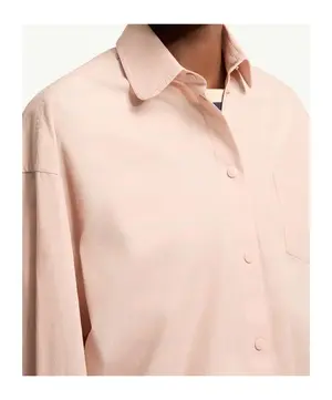 Moncler Poplin Drawstring Hem Shirt