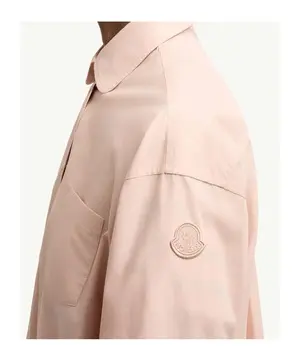 Moncler Poplin Drawstring Hem Shirt