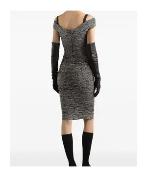 Dolce & Gabbana Sleeveless Draped Fitted Dress
