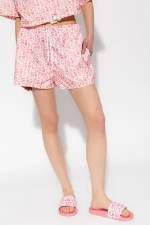 Moncler Printed Shorts With Elastic Waist