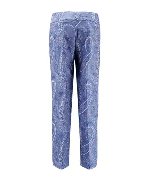Etro Paisley Jacquard Pleated Jeans