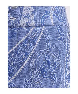 Etro Paisley Jacquard Pleated Jeans