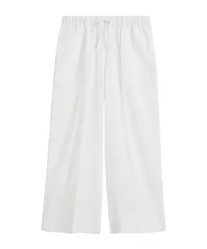 TOTEME Drawstring Waist Trousers - White