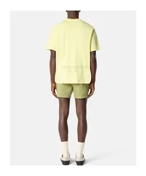 Stone Island Compass Printed Regular-fit T-shirt - Lemon