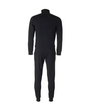 EA7 Vertical Collar Logo Tracksuit - Black