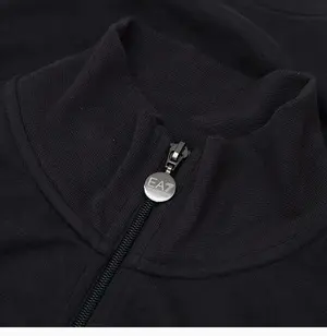 EA7 Vertical Collar Logo Tracksuit - Black