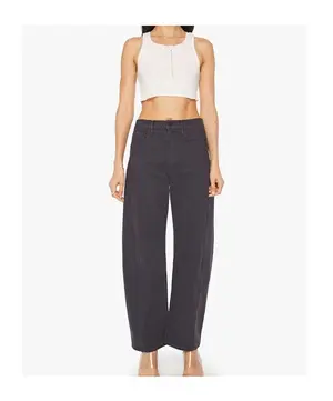 MOTHER Jeans With Belt Loops And Wide Leg