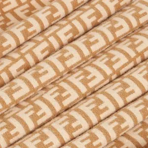 Fendi Ff Jacquard Fringed-edge Scarf - Brown