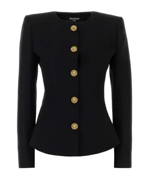Balmain Peplum Hem Single-breasted Jacket