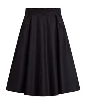GOLDEN GOOSE Pleated Midi Skirt