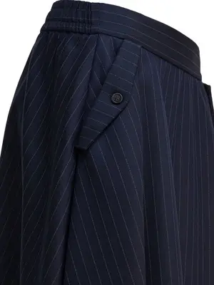 GOLDEN GOOSE Pleated Midi Skirt - Black