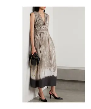 Altuzarra Shirred Printed Maxi Dress - No