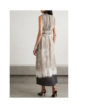 Altuzarra Shirred Printed Maxi Dress - No