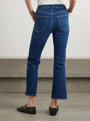 FRAME High-rise Skinny-leg Cropped Jeans