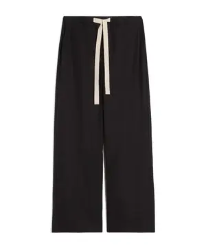 Max Mara Cropped Pants - Black