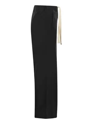 Max Mara Cropped Pants - Black