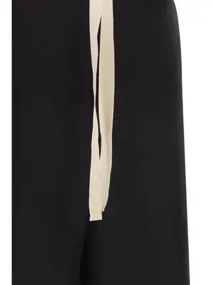 Max Mara Cropped Pants - Black