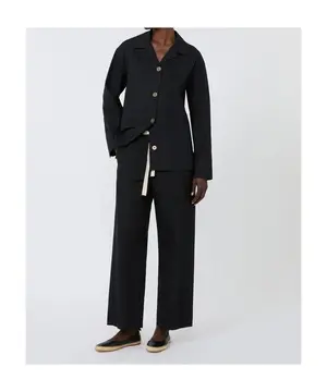 Max Mara Cropped Pants - Black