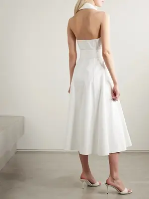 Carolina Herrera Tie-back Shirt Dress