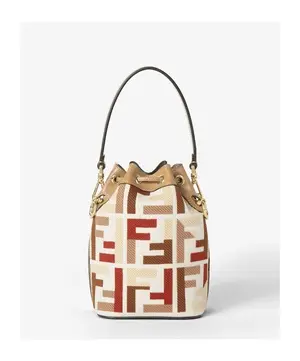 Fendi Multicolor Ff Embroidery Canvas Mini Bag