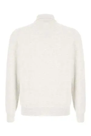 Brunello Cucinelli Long Sleeved Knitted Polo Shirt