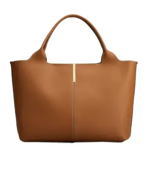 TOD'S Zip Detail Shoulder Bag - Brown