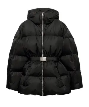 Prada Hooded Belted Jacket