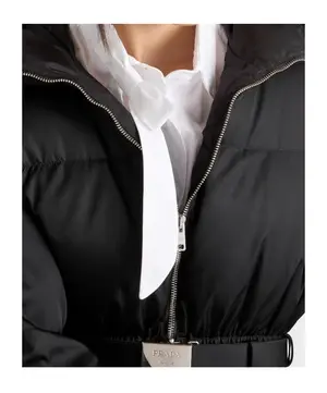 Prada Hooded Belted Jacket