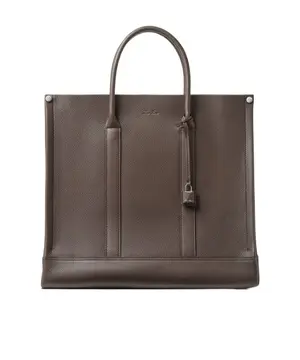 Loro Piana Small Beam Tote - Dark Chocolate Licorice/onyx
