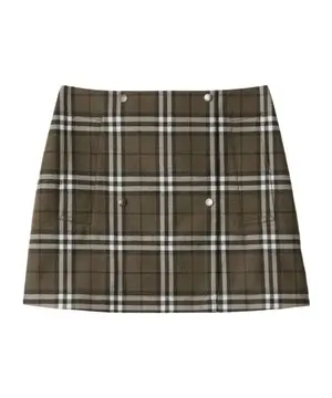 Burberry Checked Mini Skirt