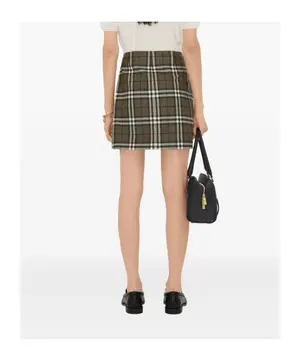 Burberry Checked Mini Skirt