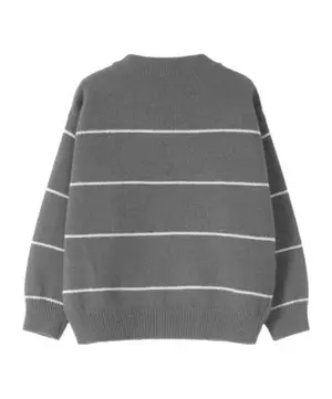 IL GUFO Long-sleeved Knitwear With Striped Pattern
