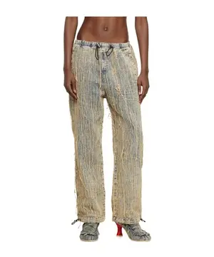 DIESEL® D-martial Frayed Detail Jeans