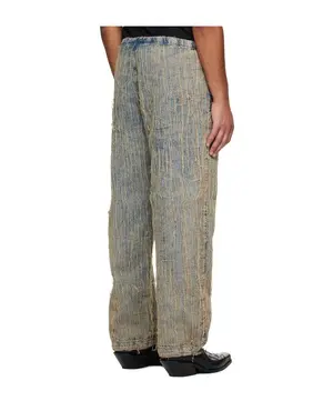 DIESEL® D-martial Frayed Detail Jeans