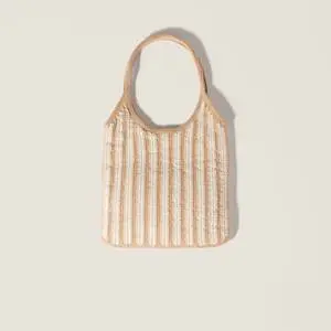 Miu Miu Ivy Crochet Bag - Nude