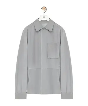 Loewe Overshirt In Suede Lambskin