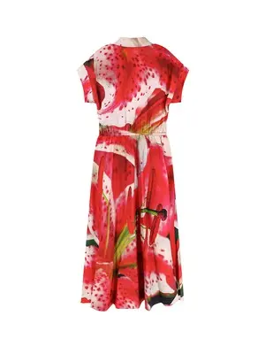 Tory Burch Graphic Print Midi Dress