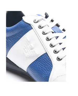 Emporio Armani Leather Logo Sneakers