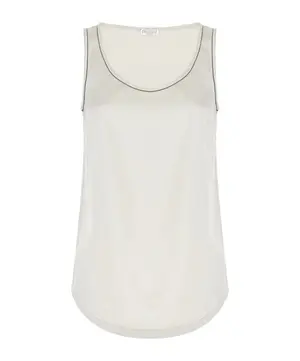 Brunello Cucinelli Embellished Satin Top - No