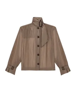 Saint Laurent Lavallière Nylon Coat