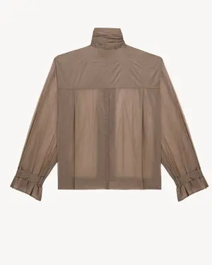 Saint Laurent Lavallière Nylon Coat
